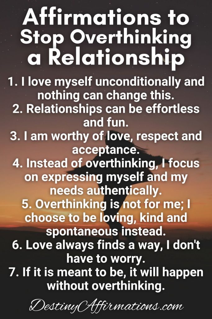 26 Affirmations for Overthinking to Quiet Your Mind – Destiny Affirmations